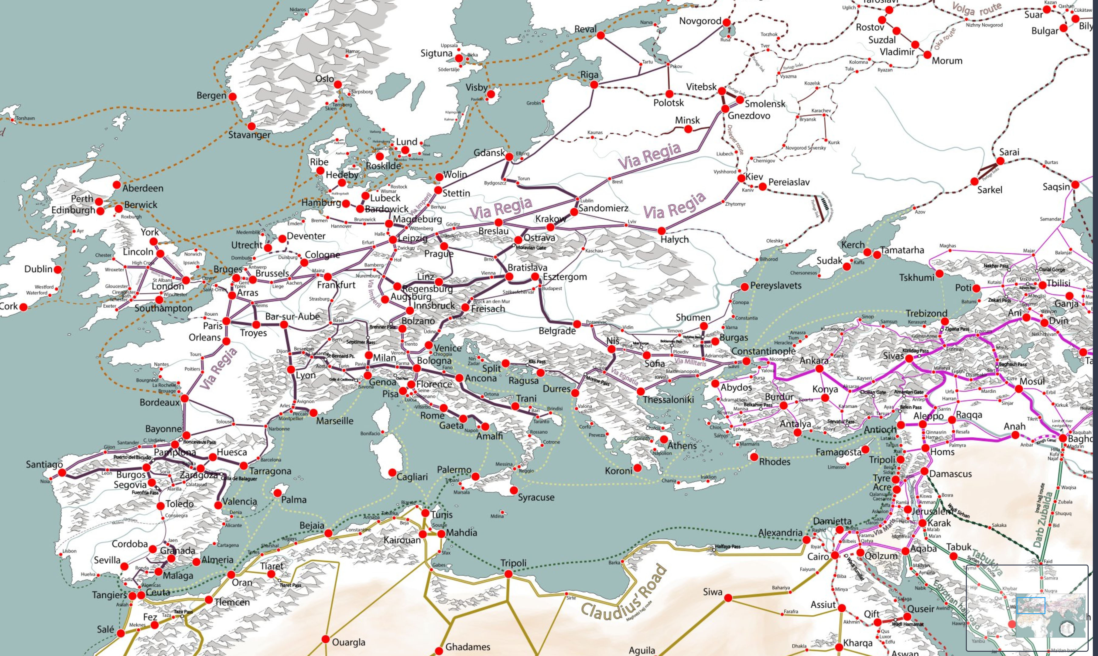 Do you know the trade routes of medieval Europe? - ccFound